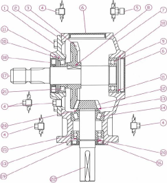 727 S4 Deck Gearbox 493 & 610